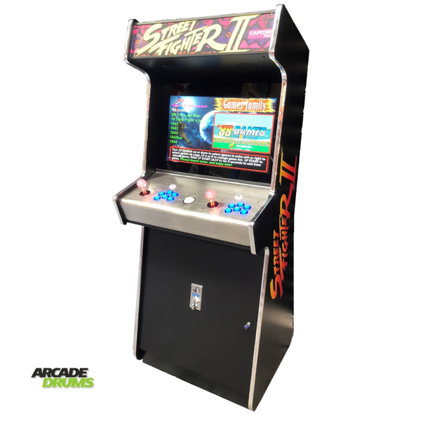 Upright Arcade Machine Black 3500 Games - Arcade Drums & Wine Barrels